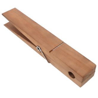 NUOBESTY Gro&szlig;er Holz w&auml;scheklammer Handtuchhalter Rutschfester Badezimmertuchhalter Giant Clip f&uuml;r Handt&uuml;cher Badem&auml;ntel Praktisch Robust Vintage Farbe