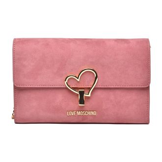 Love Moschino Sac bandouli&egrave;re effet daim - Femme - Sacs - Rose - Taille: ONE Size