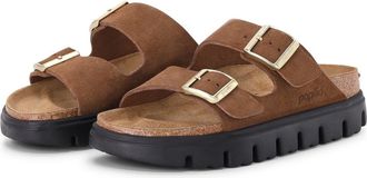 Birkenstock Sandale Arizona Pap Chunky aus Veloursleder