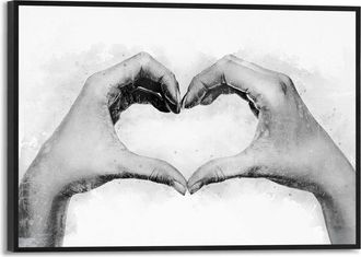 Reinders Gerahmtes Bild, Hands Love, Schlafzimmer, MDF, 20 x 30cm
