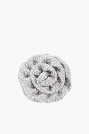 Corneliani Embroidered Silk Lapel Brooch size Unica