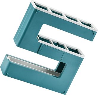 SOLUSTRE Praktischer Wandmontierter Kunststoff Regenschirmhalter mit Abnehmbarem Design und Wasserablauf für Haushalt Platzsparendes Aufbewahrungsregal für Gro