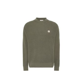 Calvin Klein Pull droit col rond en coton