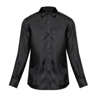 Dolce & Gabbana Seidenhemd - - Shirts - Herren - Schwarzk - M