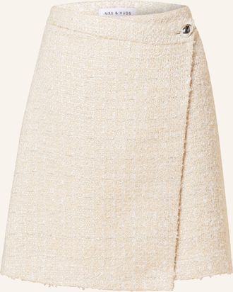 Mrs & Hugs Mrs & Hugs Wickelrock Aus Boucl&eacute; Mit Glitzergarn beige