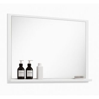 Badplaats Badplaats - Badezimmerspiegel Oliver 60 x 12 x 50 cm - Weiß - Spiegel mit Ho