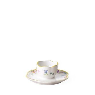 Villeroy & Boch Spring Awakening Eierbecher Mit Untertasse Weiß/Bunt, Ostern Deko, Deko Ostern, Oster Deko, Premium Porzellan