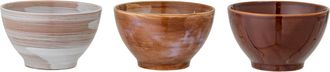 Bloomingville Bols Lotus en grès - Set de 3 Bloomingville