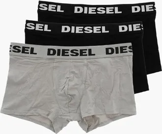 Diesel 3 Pack Stretch Cotton Boxers with Logoed Band size S