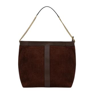 Twinset Wildleder Shopper Tasche - - Bags - Damen - Braun - ONE SIZE