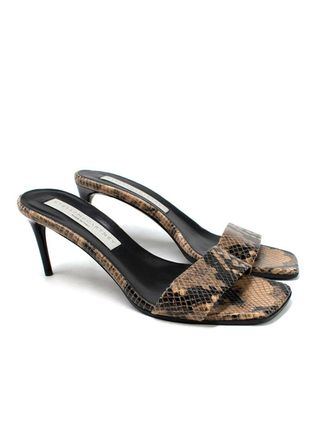 Stella McCartney Faux Snakeskin Mules Size 36