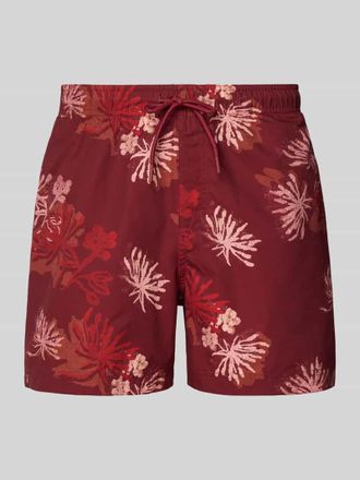Jack & Jones Regular Fit Badeshorts mit Allover-Animal-Print Modell Maui