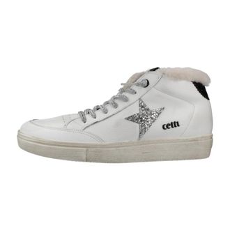 Cetti C1333 SRA High Sneaker - - Shoes - Damen - Wei&szlig; - 40 EU