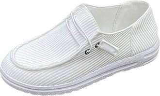Generic Mocassins &agrave; enfiler pour femme - L&eacute;g&egrave;res et confortables - Chaussures de course d&eacute;t&eacute; tiss&eacute;es respirantes - Semelle souple - Chaussures de loisirs - An