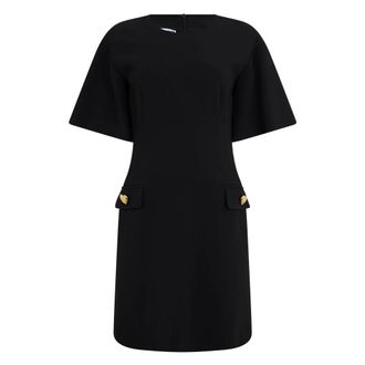 Moschino Femme, Robes, Noir, Taille: 38 FR Robe Courte Raffin&eacute;e