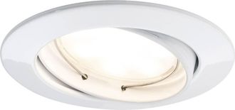 Paulmann 927.75 Premium EBL Set Coin satiniert rund schwenkbar LED 3x6,8W 2700K 230V 51mm Weiss matt 92775 Spot Einbaustrahler Einbauleuchte