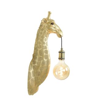 Light & Living Wandleuchte Giraffe - Gold - 20,5x19x61cm - Andere - Synthetik-Kunststoff - Wandlampen für innen - Wand beleuchtung für Schlafzimmer & Wohnzimmer