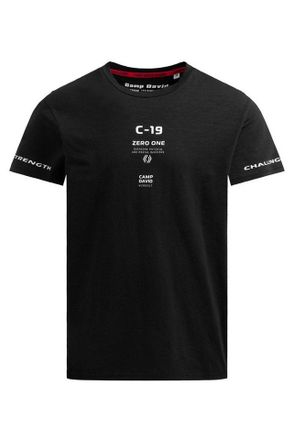 Camp David Rundhalsshirt mit reflektierenden Details
