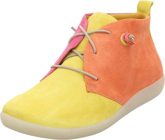 Think Damen Nature chromfrei gegerbte nachhaltige Halbschuhe, Sunflower/Kombi 6010