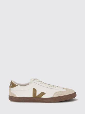 Veja Volley Nachhaltige O. T.-Leder-Sneaker mit kontrastierendem Logo