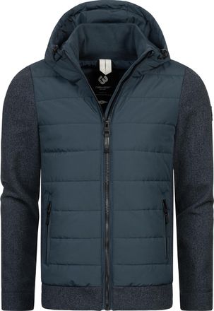 Ragwear Herren Übergangsjacke leichte Steppjacke kurz mit weichen Ärmeln und Kapuze Doryan Mel YOUMODO Night Blue Gr. XL
