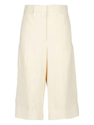 Stella McCartney pantalon palazzo crop - Tons neutres
