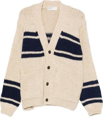 Universal Works cardigan en laine - Tons neutres