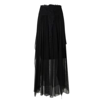Alberta Ferretti Plissierter Midirock - - Skirts - Damen - Schwarzk - 2XL