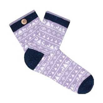 Cabaia Gemusterte Socken - Unzertrennliches Design - - Underwear - unisex - Blau - ONE SIZE