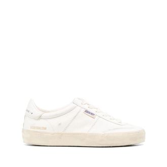 Golden Goose Wei&szlig;e Distressed Logo Sneakers - - Shoes - Damen - Wei&szlig; - 36 EU
