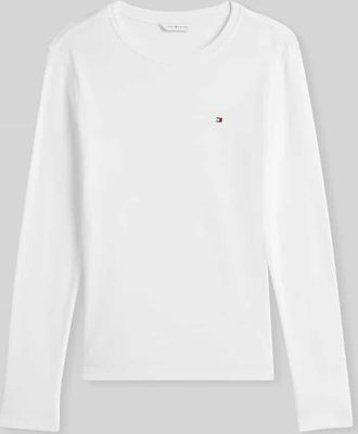 Tommy Hilfiger Slim Fit Langarmshirt aus reiner Baumwolle