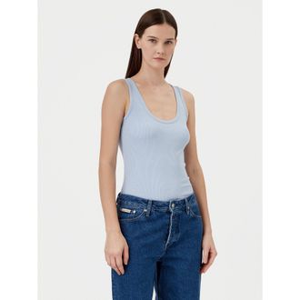 Calvin Klein Top K20K208246 Blau Slim Fit