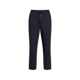 Eden Park Pantalon ample en coton et lin m&eacute;lang&eacute;s