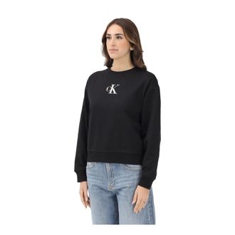 Calvin Klein Jeans Damen, Sweatshirts & Hoodies, Schwarzk, XSGr&ouml;&szlig;e