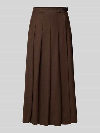 Max Mara Ausgestellter Wickelrock aus Schurwoll-Mix Modell FASTOSO