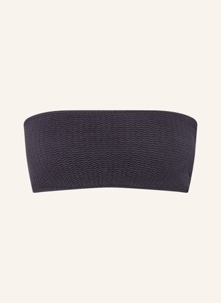 Seafolly Bandeau-Bikini-Top Sea Dive schwarz
