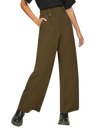 QS by s.Oliver s.Oliver Damen 2150081 Hose, 7864 Grün, 40/32