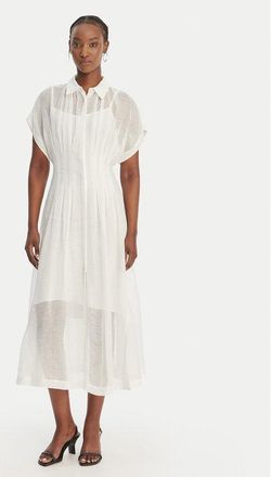 HUGO BOSS Hemdkleid Davinata 50559733 Wei&szlig; Regular Fit