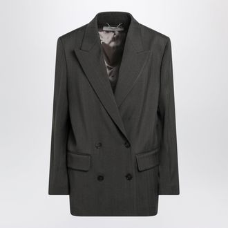 Golden Goose Green Journey Blazer aus Viskose-Woll-Mischgewebe