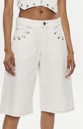 Pinko Pinko Jeansshorts Xmen 103626 A1VD Weiß Regular Fit