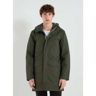 K-Way Parka droite &agrave; capuche