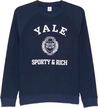 Sporty & Rich Femme, Sweatshirts et sweats &agrave; capuche, Bleu, Taille: 38 FR SweaT-shirt