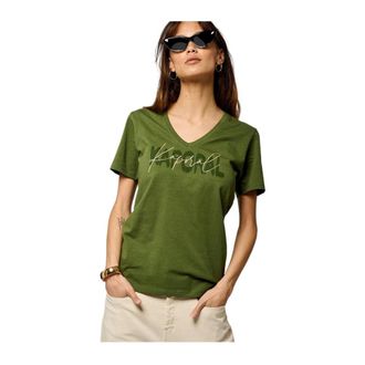 Kaporal Femme, Tops, Vert, Taille: 38 FR T-shirt col en V