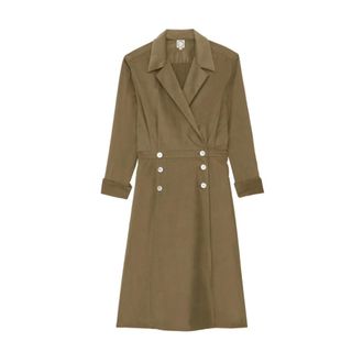 Ines De La Fressange Femme, Robes, Vert, Taille: 38 FR Namo cotton wrap dress