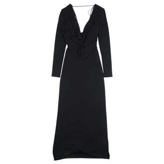 Elisabetta Franchi Femme, Robes, Noir, Taille: 38 FR Maxi Robes
