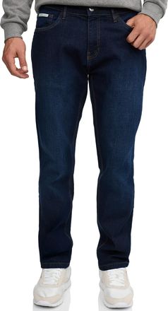 Indicode Herren Texas Jeanshose aus Baumwoll-Mischung mit Stretch | Denim Herrenjeans Blue, 34/32
