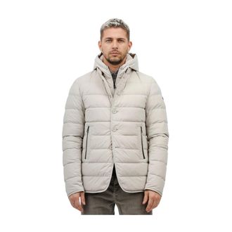 Duno Gesteppte Bi-Stretch Jacke mit Kapuze - - Jackets - Herren - Beige - M