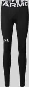 Under Armour Slim Fit Sport-Leggings mit Logo-Print