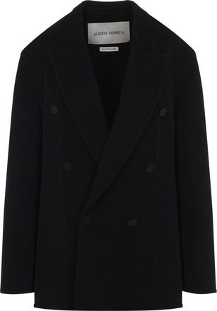 Alberta Ferretti Daunenmantel - Schwarz