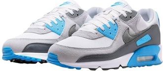 Nike Nike Air Max 90 Chaussures pour homme (Platinum Tint/Blue Lightning/Wolf Grey/Iron Grey), Platinum Tint Iron Grey, 43 EU
